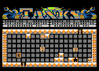 Screenshot of Tanks (Atari 8-bit, 1992) - MobyGames