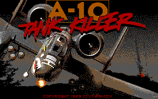 Screenshot of A-10 Tank Killer (DOS, 1989) - MobyGames