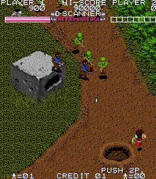 Screenshot of Time Soldiers (Arcade, 1987) - MobyGames