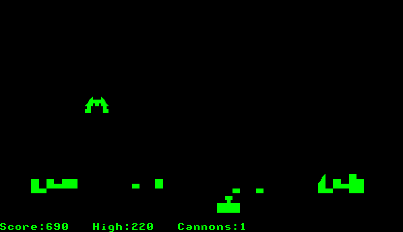 Screenshot of Invaders (CP/M, 1981) - MobyGames