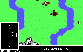 Screenshot of The Ancient Art of War (DOS, 1984) - MobyGames