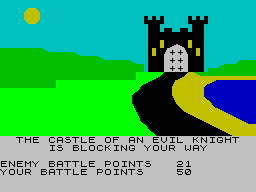 Screenshot of Camelot (ZX Spectrum, 1983) - MobyGames