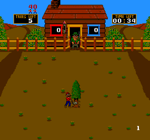 Screenshot of Timber (Arcade, 1984) - MobyGames
