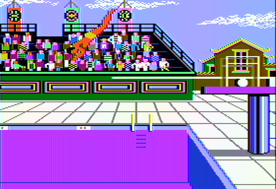 Screenshot of The Games: Summer Edition (Apple II, 1988) - MobyGames