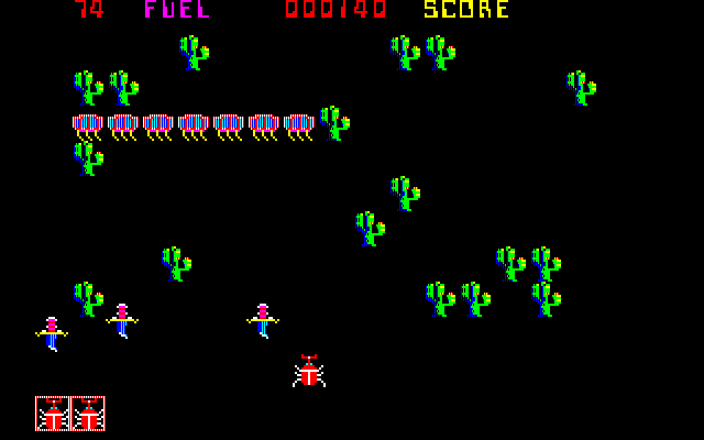 Screenshot of Bug Attack (PC-88, 1981) - MobyGames