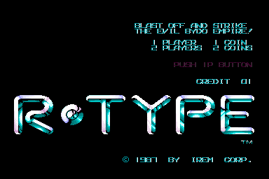 Screenshot of R-Type (Arcade, 1987) - MobyGames