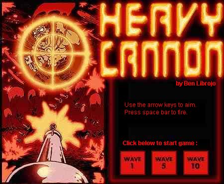 Screenshot of Heavy Cannon (Browser, 2000) - MobyGames