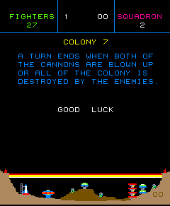 Screenshot of Colony 7 (Arcade, 1981) - MobyGames