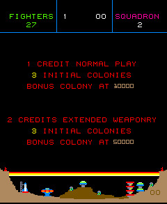 Screenshot of Colony 7 (Arcade, 1981) - MobyGames