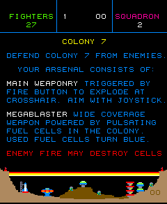 Screenshot of Colony 7 (Arcade, 1981) - MobyGames