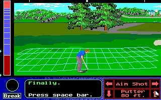 Screenshot of Jack Nicklaus' Unlimited Golf & Course Design (DOS, 1990 ...