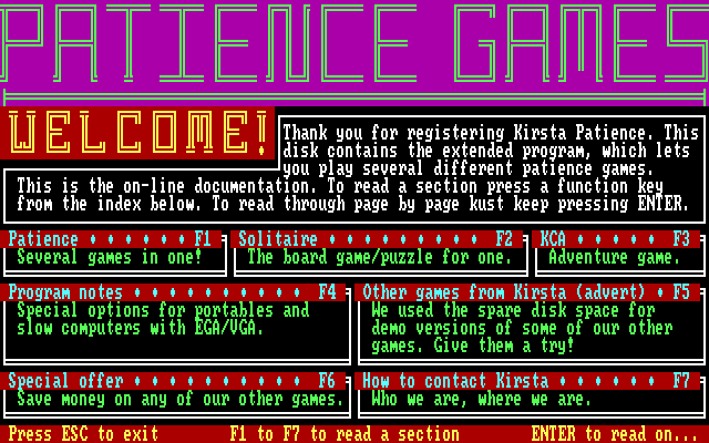 Patience Games (1992) - MobyGames