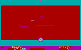 Screenshot of Laser Cycle (DOS, 1983) - MobyGames