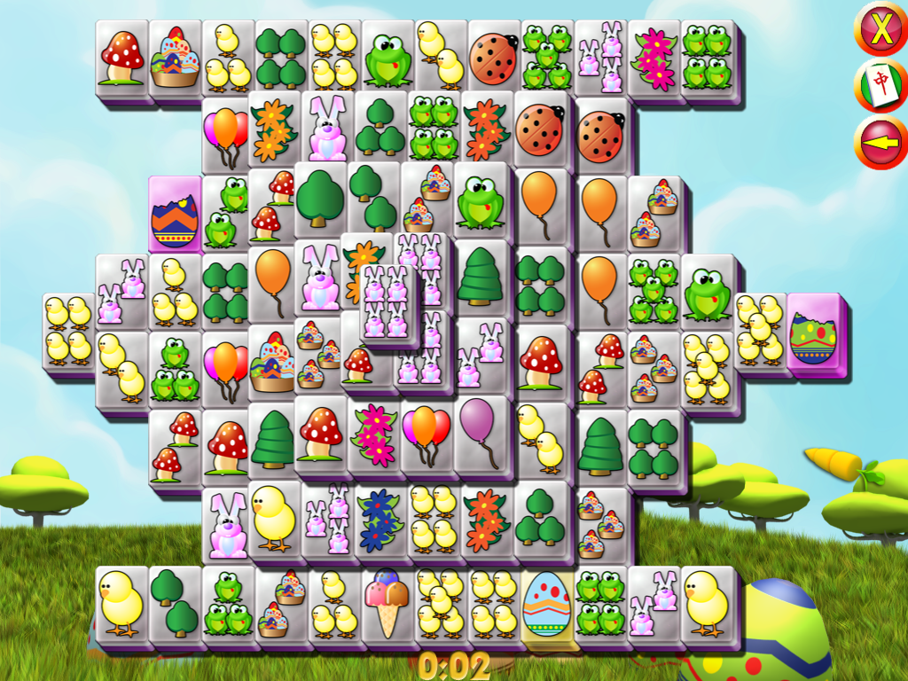 Screenshot of Mahjong Easter (Windows, 2013) - MobyGames