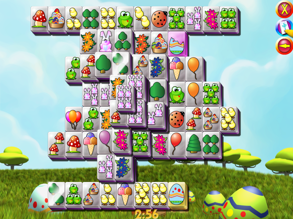 Screenshot of Mahjong Easter (Windows, 2013) - MobyGames