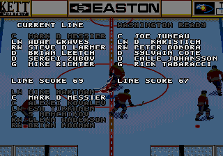 Screenshot of Wayne Gretzky and the NHLPA All-Stars (Genesis, 1995) - MobyGames