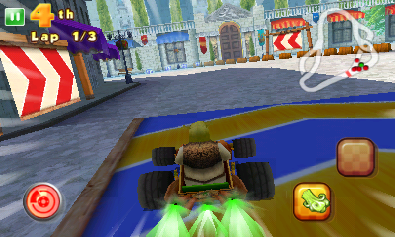 Screenshot of Shrek Kart (Android, 2009) - MobyGames