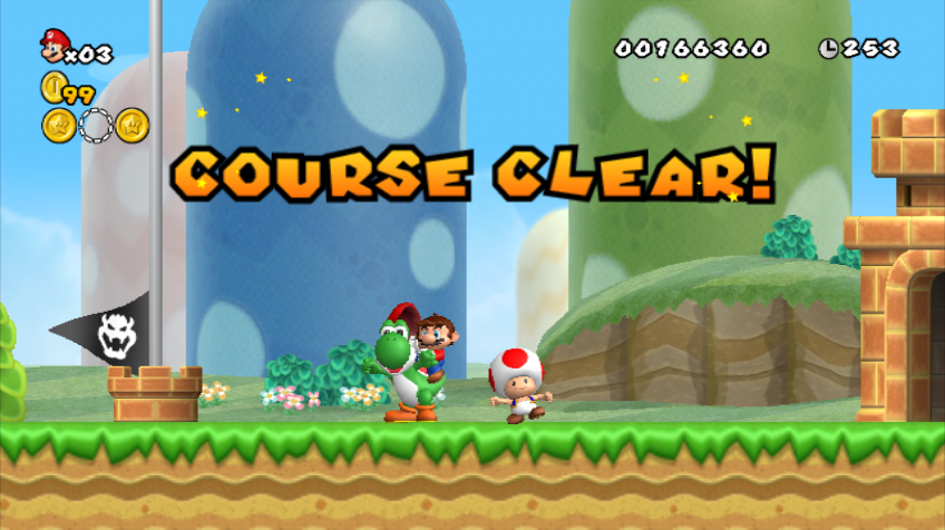 Screenshot of New Super Mario Bros. Wii (Wii, 2009) - MobyGames