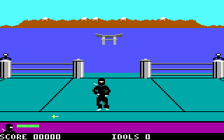 Screenshot of Ninja (DOS, 1986) - MobyGames