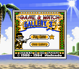 Screenshot of Game & Watch Gallery 3 (Game Boy Color, 1999) - MobyGames