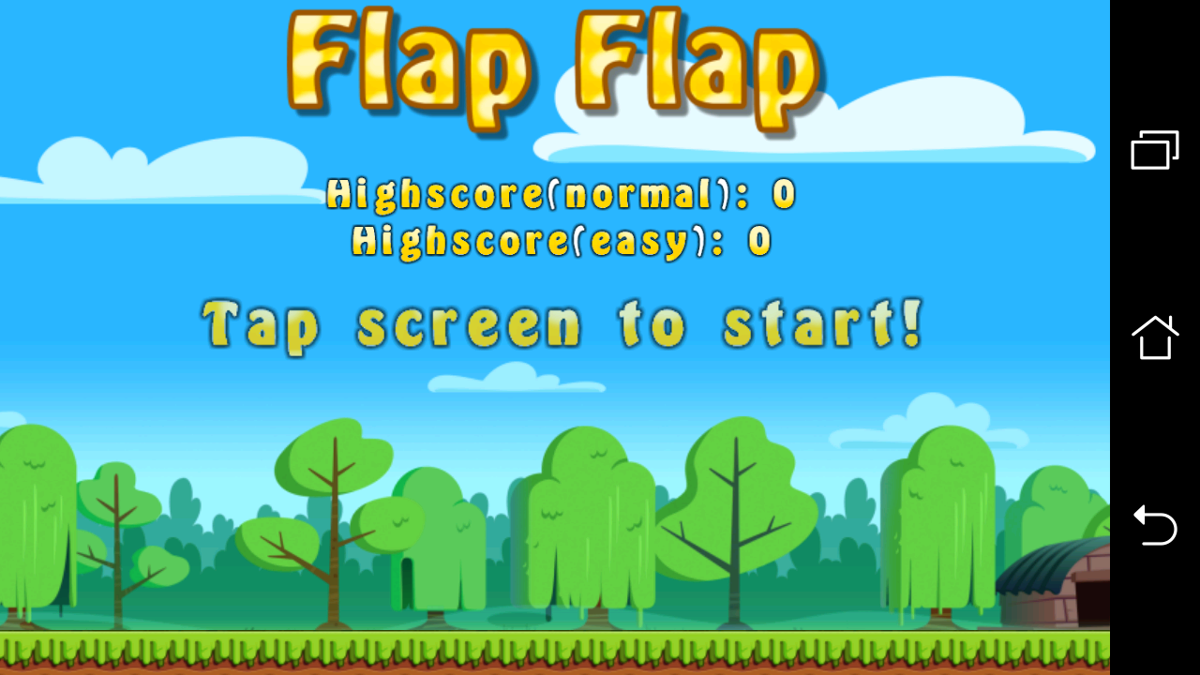 Screenshot of Flap Flap HD (Android, 2014) - MobyGames