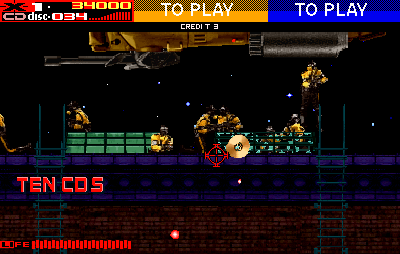 Screenshot of Revolution X (Arcade, 1994) - MobyGames