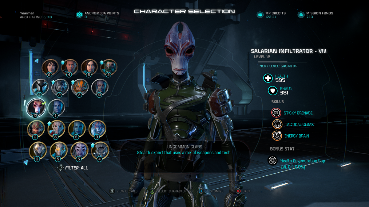 Screenshot of Mass Effect: Andromeda - Salarian Infiltrator Multiplayer ...