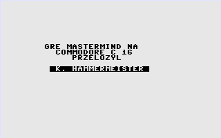 Mastermind (1986) - MobyGames