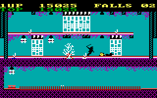 Screenshot of Bruce Lee (PC Booter, 1984) - MobyGames