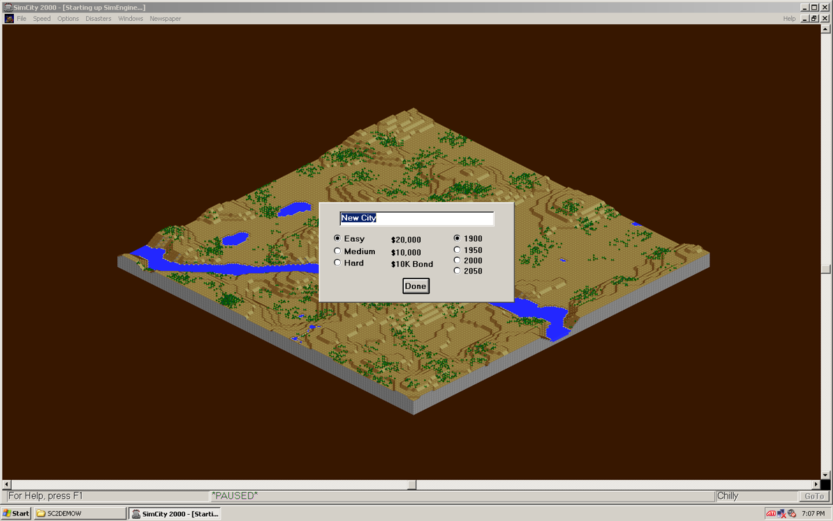 Screenshot of SimCity 2000 (Windows 3.x, 1993) - MobyGames