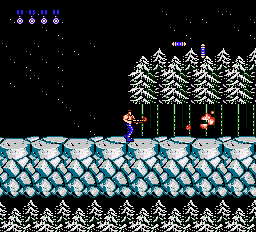 Screenshot of Contra (NES, 1988) - MobyGames
