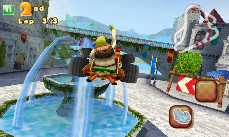 Screenshot of Shrek Kart (Android, 2009) - MobyGames