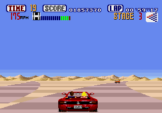 Screenshot of OutRun (Genesis, 1986) - MobyGames