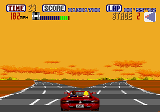 Screenshot of OutRun (Genesis, 1986) - MobyGames