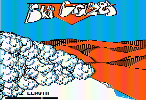 Screenshot of Ski Crazed (Apple II, 1987) - MobyGames