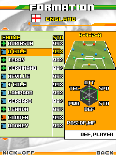 Screenshot of Real Soccer 2007 3D (J2ME, 2007) - MobyGames