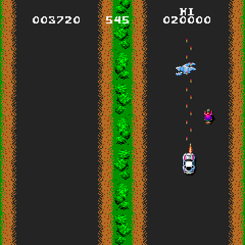 Screenshot of Spy Hunter (Arcade, 1983) - MobyGames