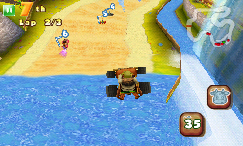 Screenshot of Shrek Kart (Android, 2009) - MobyGames