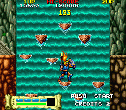 Screenshot of The Astyanax (Arcade, 1989) - MobyGames