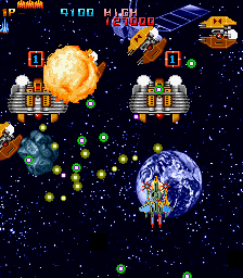 Screenshot of Air Attack (Arcade, 1996) - MobyGames