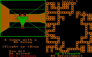 Screenshot of Lumpies of Lotis IV (DOS, 1986) - MobyGames