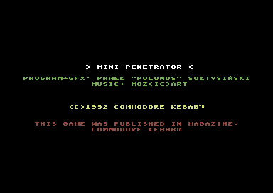 Mini-Penetrator (1992) - MobyGames