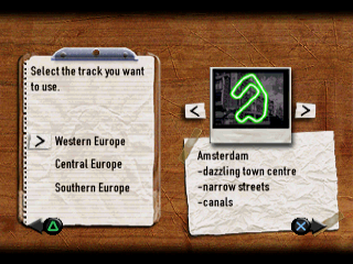 Screenshot of Europe Racing (PlayStation, 2001) - MobyGames