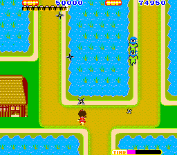 Screenshot of Ninja Princess (Arcade, 1985) - MobyGames