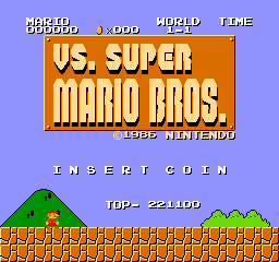 Screenshot of VS. Super Mario Bros. (Arcade, 1986) - MobyGames