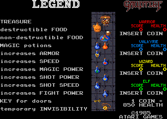 Screenshot of Gauntlet (Arcade, 1985) - MobyGames