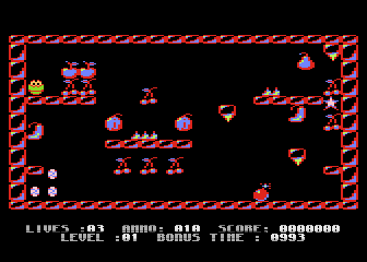 Screenshot of Rockman (Atari 8-bit, 1995) - MobyGames