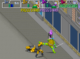 Screenshot of Teenage Mutant Ninja Turtles (Arcade, 1989) - MobyGames