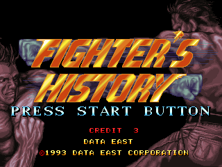 Screenshot of Fighter's History (Arcade, 1993) - MobyGames