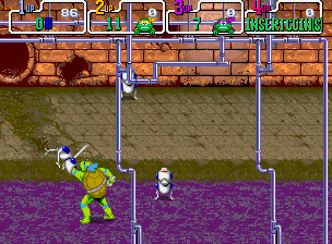 Screenshot of Teenage Mutant Ninja Turtles (Arcade, 1989) - MobyGames